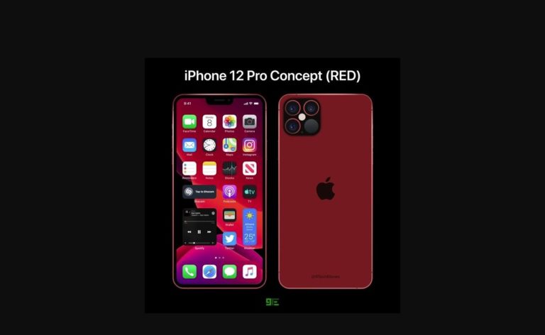 IPhone 12 Pro concept debut in red version: - Task Boot